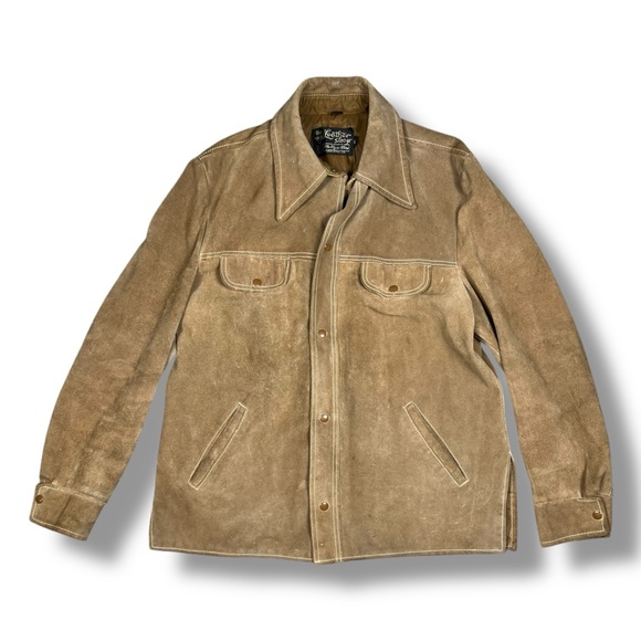 Sears | Jackets & Coats | Vintage 7s Sears Leather Shop Heavy Split ...